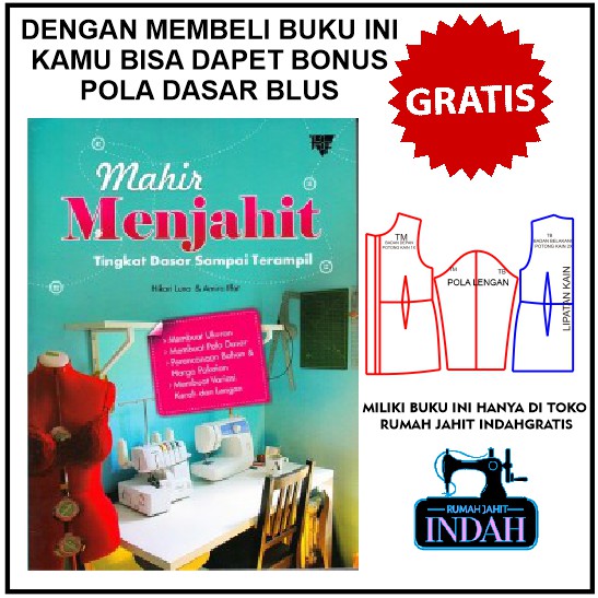 Jual Buku pola dasar lengkap buku belajar jahit Buku Belajar Pola | Shopee Indonesia
