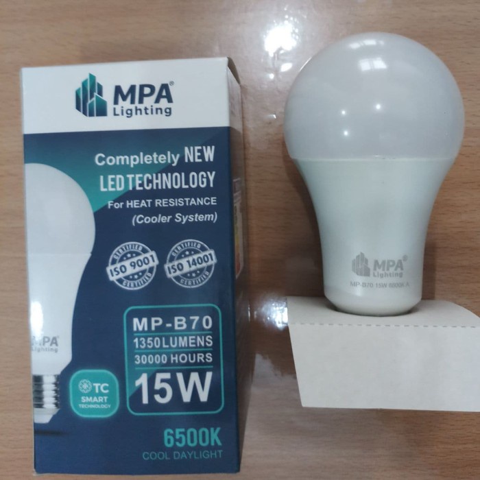 Jual Lampu LED Bohlam MPA Lighting 15 Watt PUTIH | Shopee Indonesia