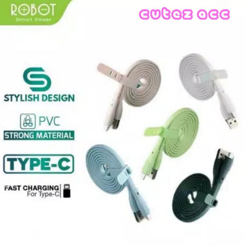 Jual ROBOT Kabel Data RGC100 Type-C 2.1A 100cm | Shopee Indonesia