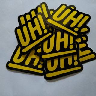 Jual STIKER UH STICKER UH STIKER BRAND DISTRO LOKAL STIKER KOPER SATUAN ...