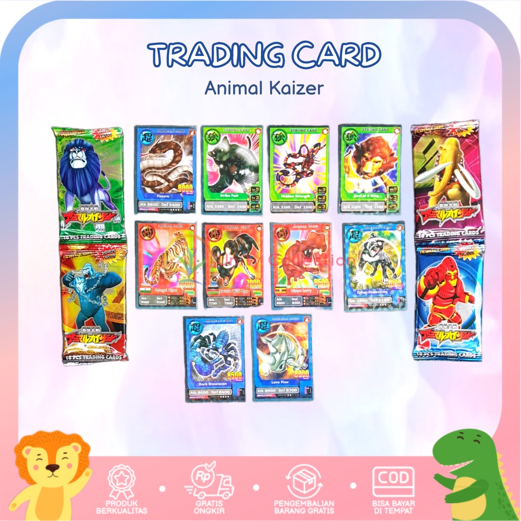 Jual Mainan Kartu Trading Card Animal Kaizer Mainan Kartu Animal Kaizer ...