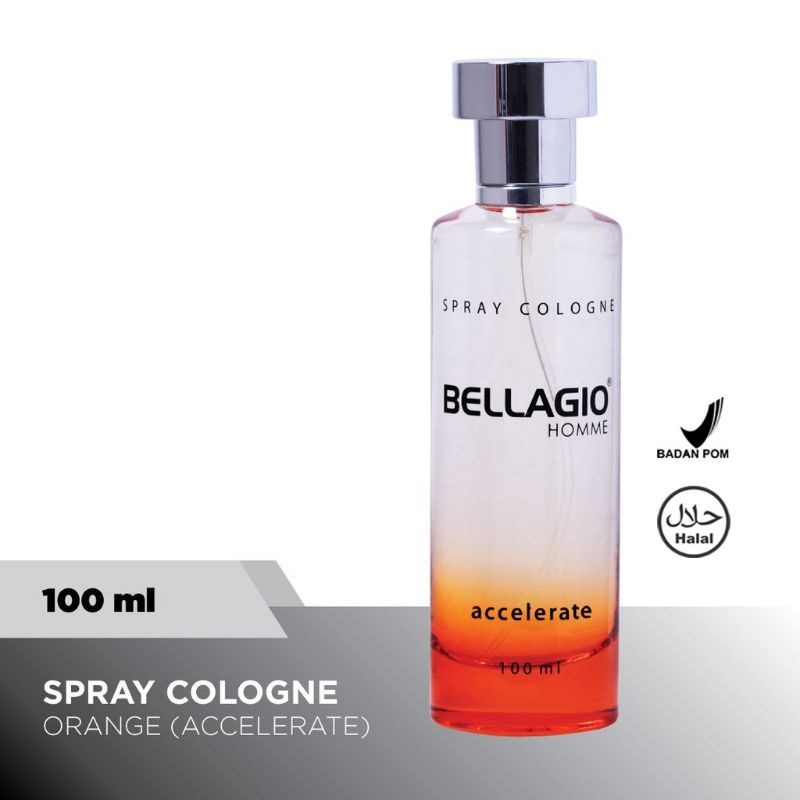 Jual Bellagio Spray Cologne Accelerate (Orange, 100ml) | Shopee Indonesia