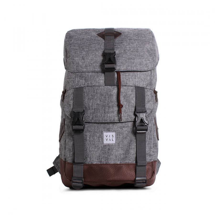 Jual Tas Ransel Polyester Visval Metro Grey | Shopee Indonesia