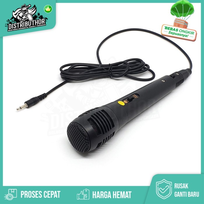 Jual Microphone M02 untuk Speaker Karaoke Colokan Kecil mic speker JBK ...