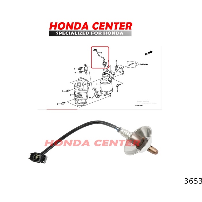 Jual sensor oksigen oxsigen oxygen 02 s1 air fuel ratio bagian atas ...