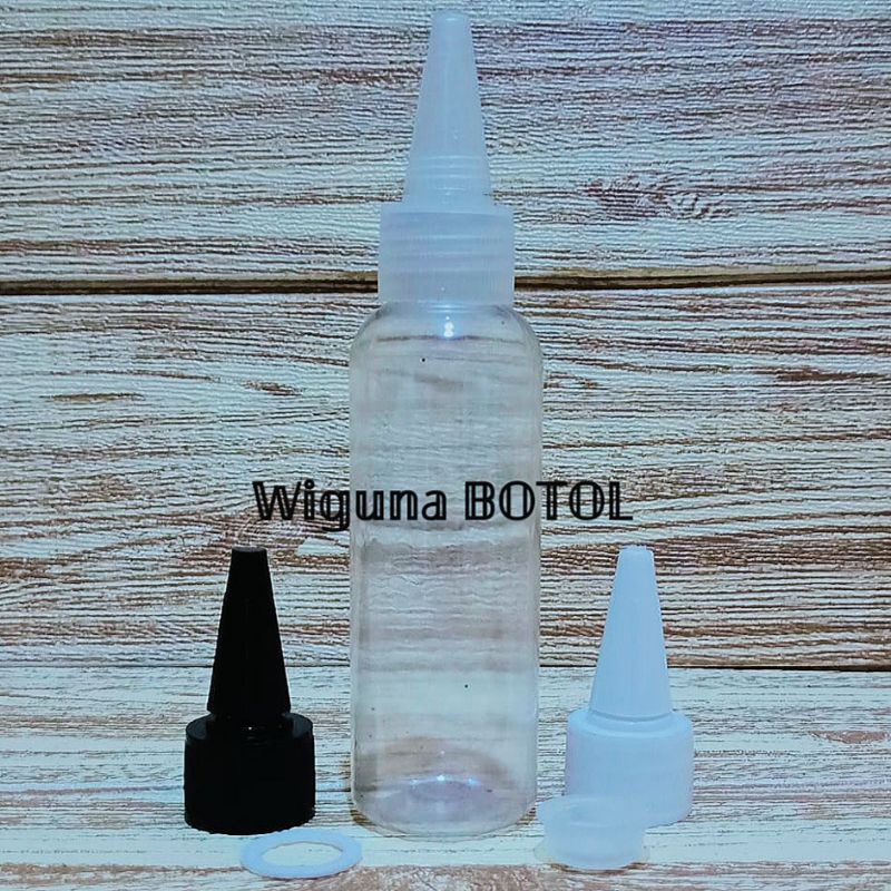 Jual Botol Tinta 100ml / Botol Krucut 100ml /Botol 100ml Tutup Kerucut ...
