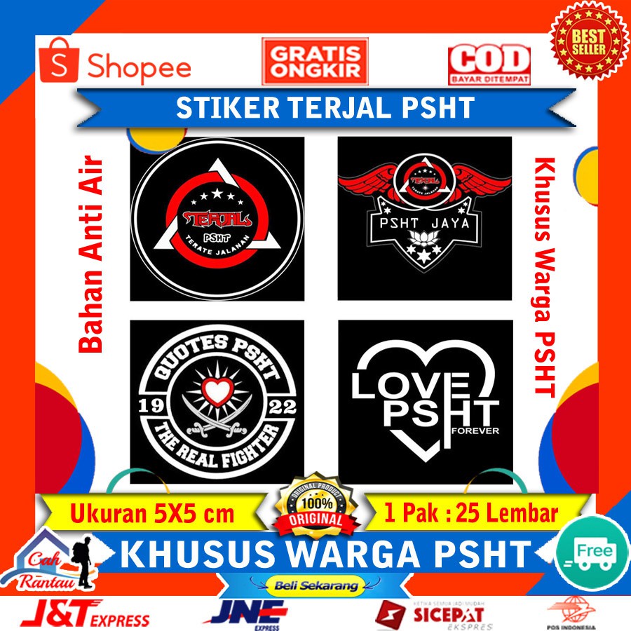 Jual Stiker PSHT Terjal Fighter 1922 Sticker The Real Fighter Quotes ...