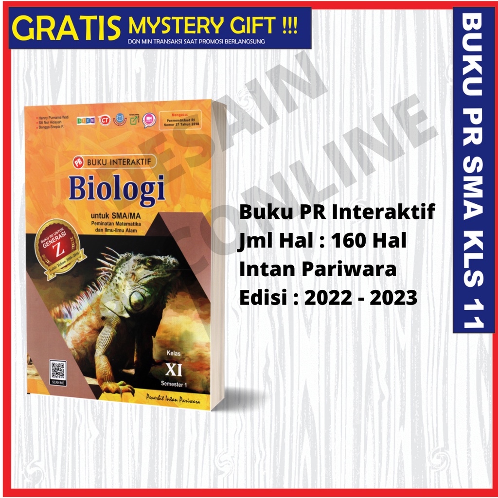 Jual BUKU PR/LKS INTERAKTIF BIOLOGI SMA KELAS 11 INTAN PARIWARA | Shopee Indonesia