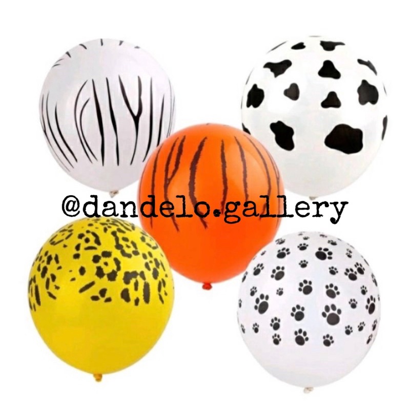 Jual Balon Latex Animal | Balon Latex Motif Hewan | Shopee Indonesia