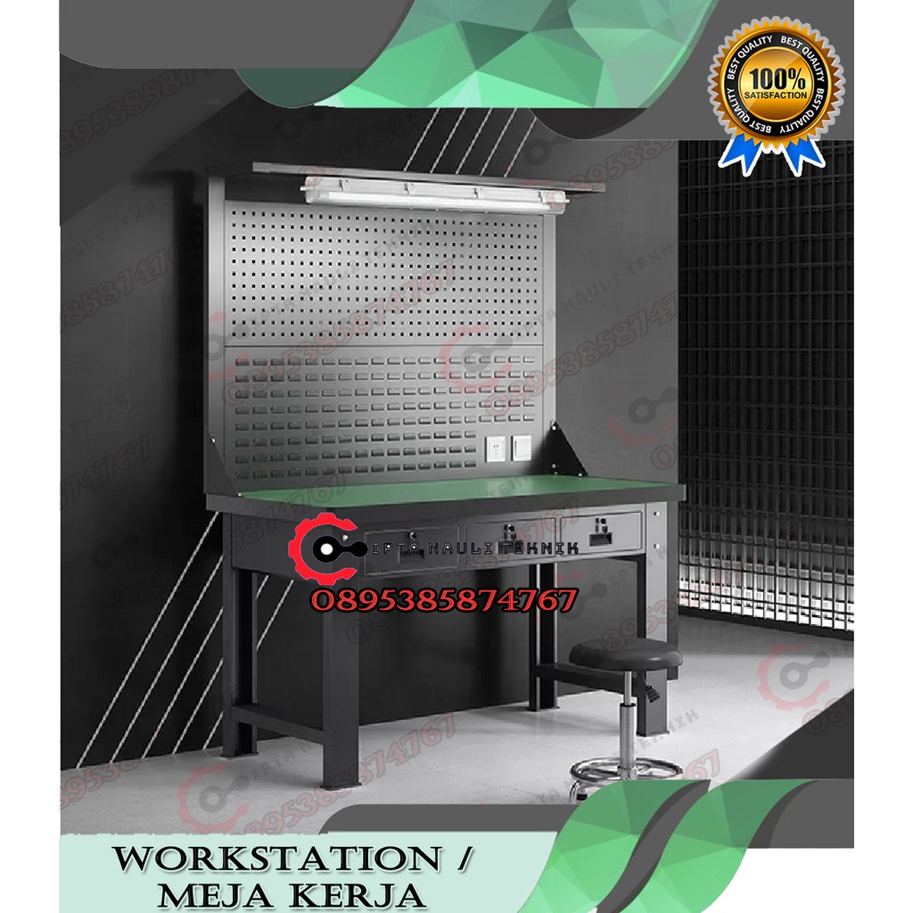 Jual Steel Workstation Premium - Meja Kerja - Meja Produksi - Meja ...