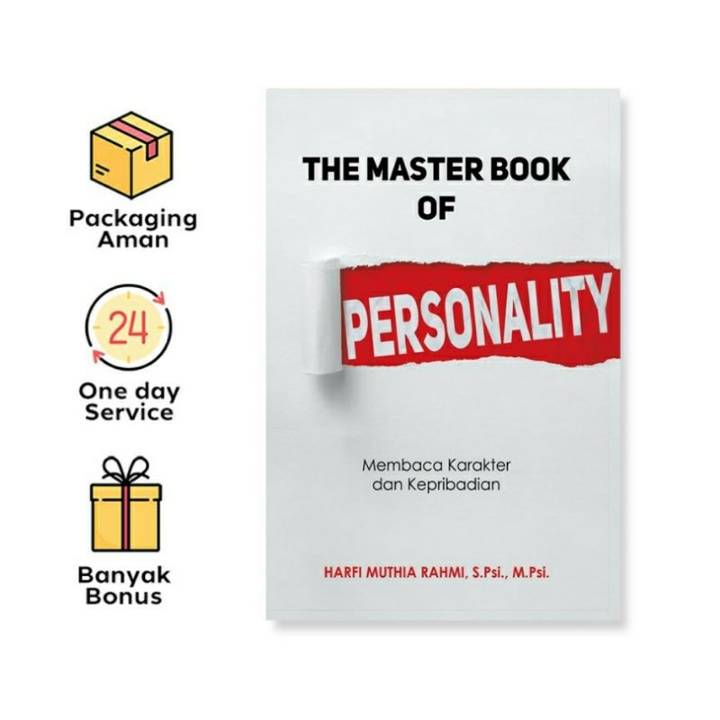 Jual THE MASTER BOOK OF PERSONALITY: Membaca Karakter dan Kepribadian : Buku Wajib Calon ...