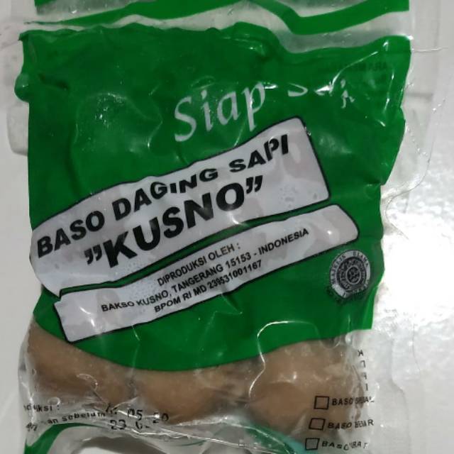 Jual Bakso kusno Special siap saji isi 9 butir (termasuk bumbu ...