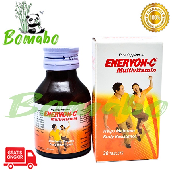 Jual Vitamin Enervon C botol isi 30 tablet - Multivitamin untuk Daya ...