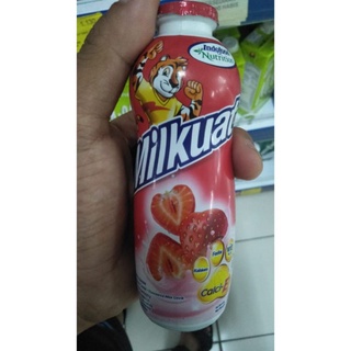 Jual Susu UHT MILKUAT rasa strawberry Botol 130 ml | Shopee Indonesia