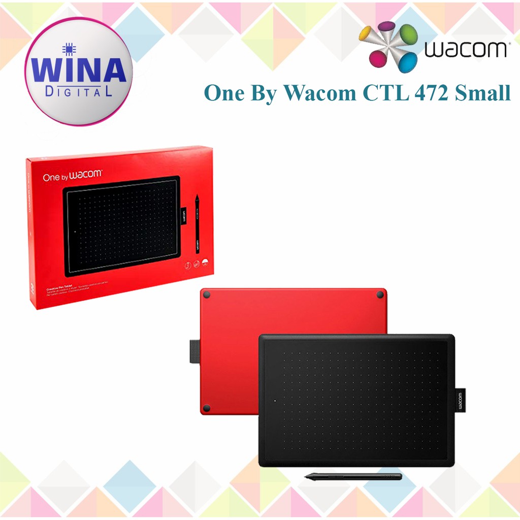 Pen Tablet Drawing One By WACOM Small CTL-472 CTL 472 Garansi Resmi ...