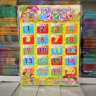 Jual Limited Puzzle / Puzle / Pazel Mengenal Angka - belajar bilangan ...