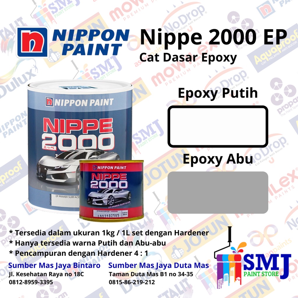 Jual EPOXY NIPPE 2000 PRIMER SURFACER KEMASAN 1 KG | Shopee Indonesia