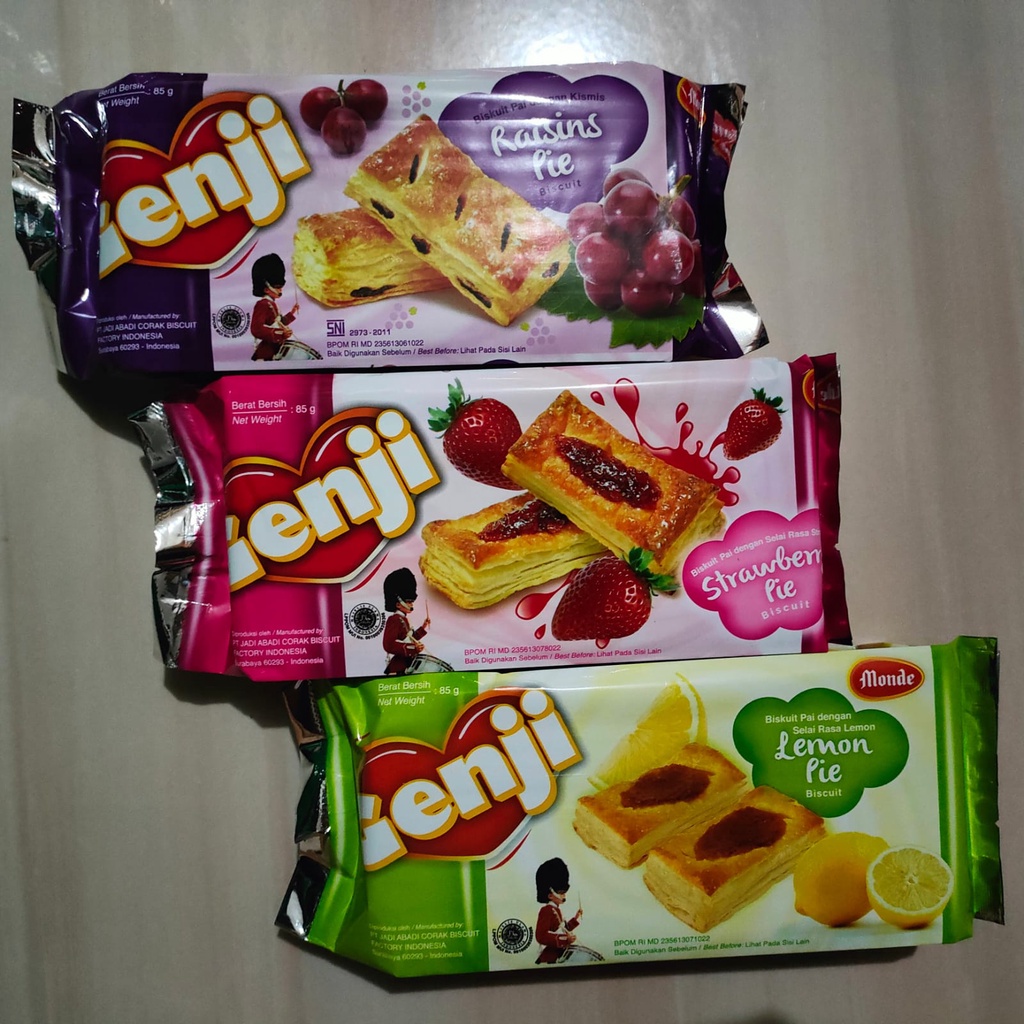 Jual Monde Genji Raisins/Strawberry/Lemon Pie 85 gr | Shopee Indonesia