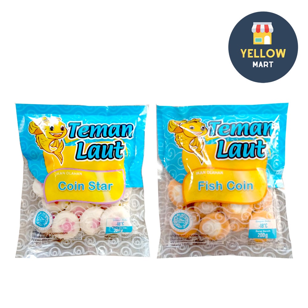 Jual Teman Laut Ikan Olahan Variasi Coin Star & Fish Coin 200 Gram ...