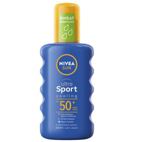 Jual NIVEA Sun Ultra Sport Cooling SPF50+ Sunscreen Spray 200ml/Nivea ...