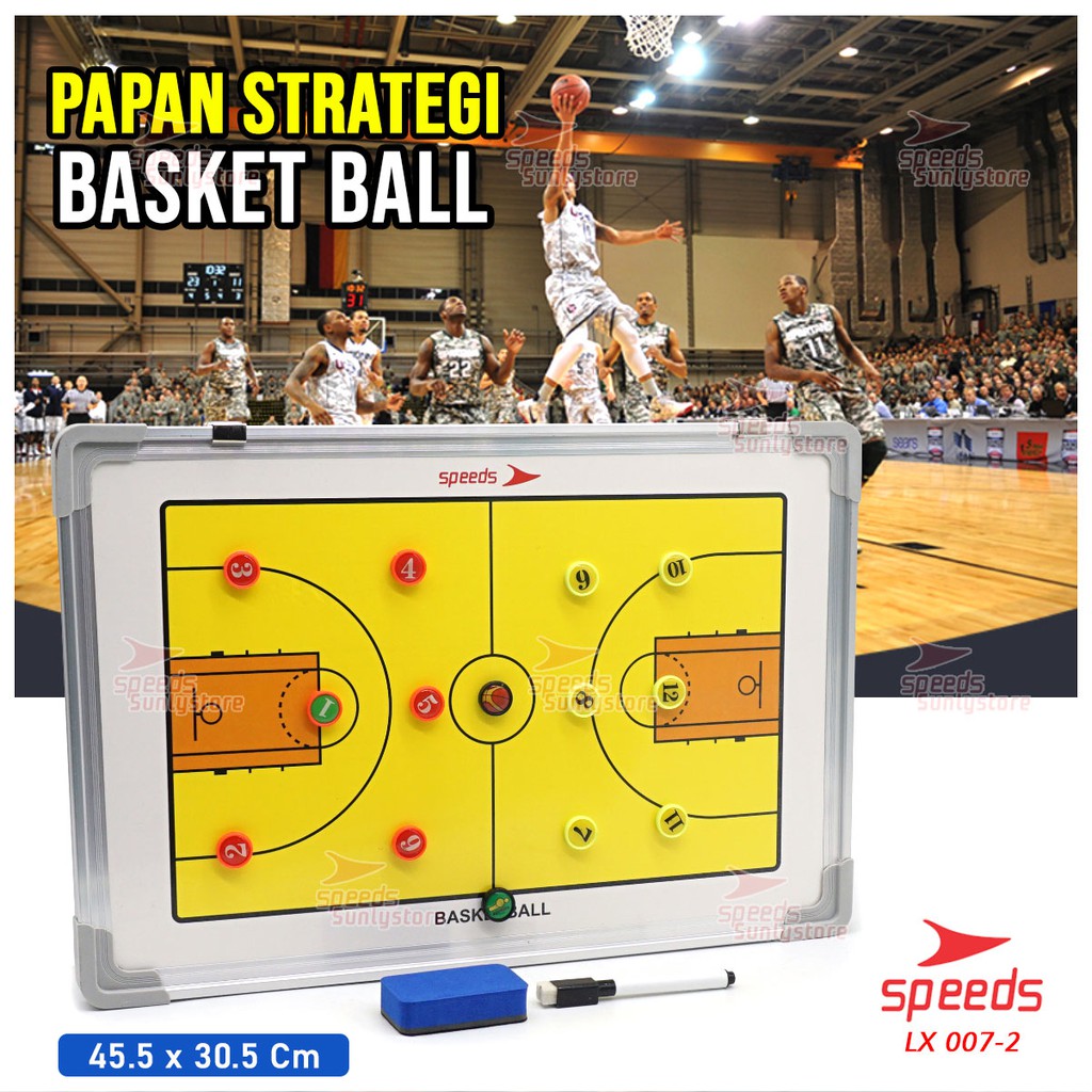 Jual SPEEDS Papan Strategi Taktik Pelatih Basket BasketBall Coach Board ...