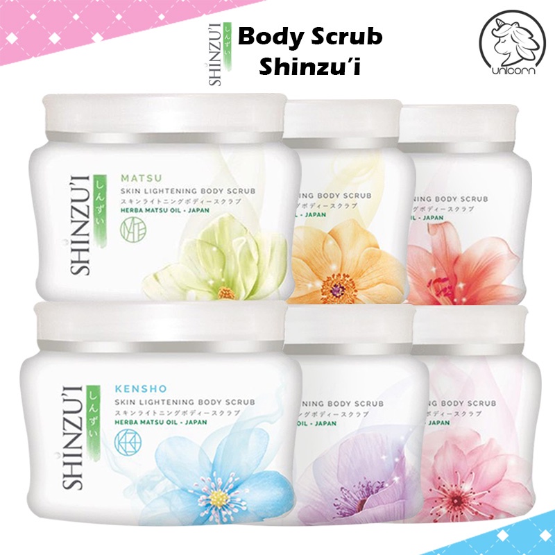 Jual SHINZUI Skin Lightening Body Scrub 120 gr & 200 gr | Lulur Badan ...