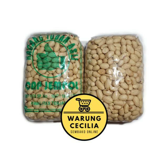 Jual DISKON LEBARAN Kacang Tanah Kupas Tuban Cap Jempol 500 Gr | Shopee ...
