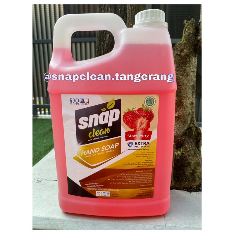 Jual SNAP CLEAN HANDSOAP 4 LITER / SNAP CLEAN SABUN CUCI TANGAN 4 LITER ...