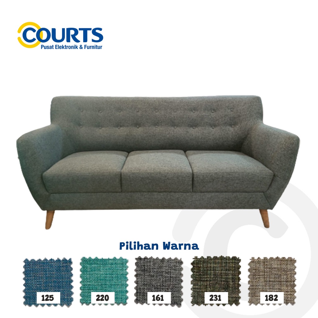 Jual SOFA MINIMALIS ESHAN HOME 3 SEATER SWISS [BISA CUSTOM WARNA ...