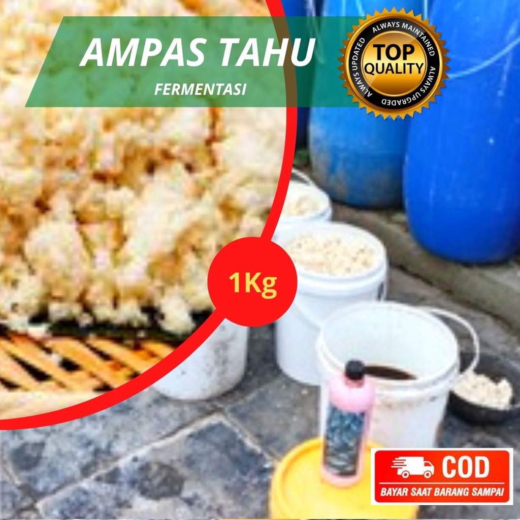 Jual Ampas tahu fermentasi pakan ternak 1 kilo | Shopee Indonesia