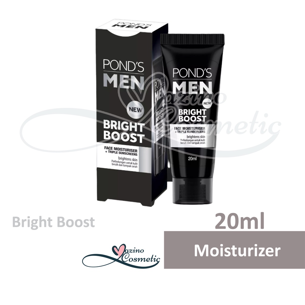 Jual Ponds Men Bright Boost Face Moisturizer 20ml | Shopee Indonesia