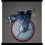 Jual roda pu hd 6in rem | Shopee Indonesia