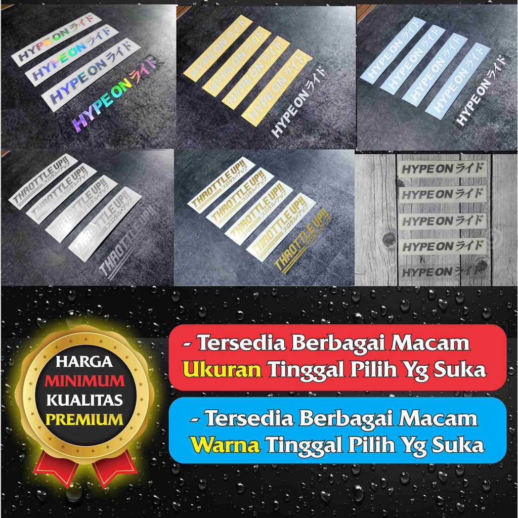 Jual STICKER THROTTLE UP CUTTING STIKER | Shopee Indonesia