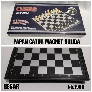 Jual Catur Magnet / Brains Chess 36cm n0.7908 2in1 Checkers | Shopee ...