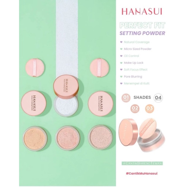 Jual Hanasui Perfect Fit Setting Powder 12Gr (NEW) | Shopee Indonesia