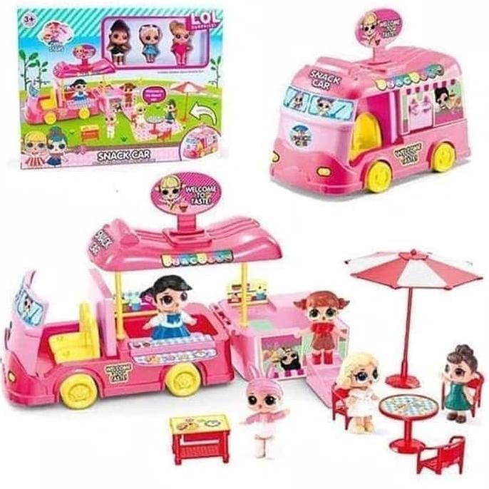 Jual LOL SURPRISE TRANSFOR SNACK CAR MAINAN MOBIL LOL SURPRISE ...