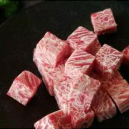 Jual Daging sapi wagyu beef meat saikoro meltic cube kotak empuk enak ...