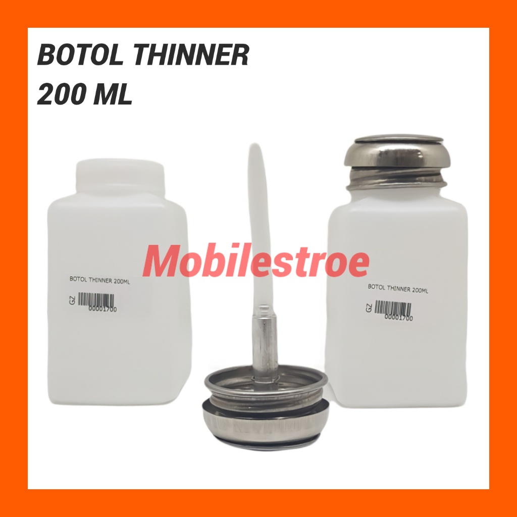 Jual BOTOL TINNER 200ML / POMPA TEMPAT TINNER CAIRAN THINER TINER ALKOHOL | Shopee Indonesia