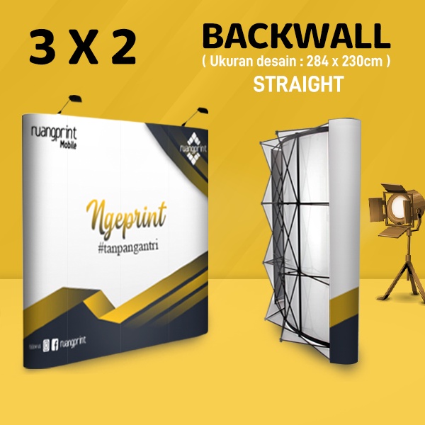 Jual Paket Display Backwall / Backwall Portable 3x2 / bekwol Backdrop ...