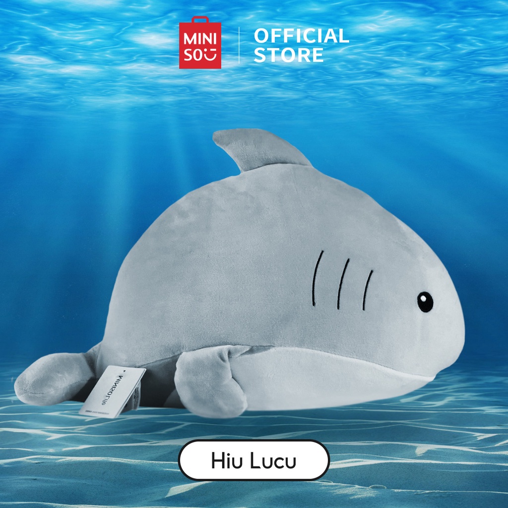 Jual MINISO Boneka Hiu Lucu Mainan Lembut Anak Hiu Plush Toy Anime Lucu ...