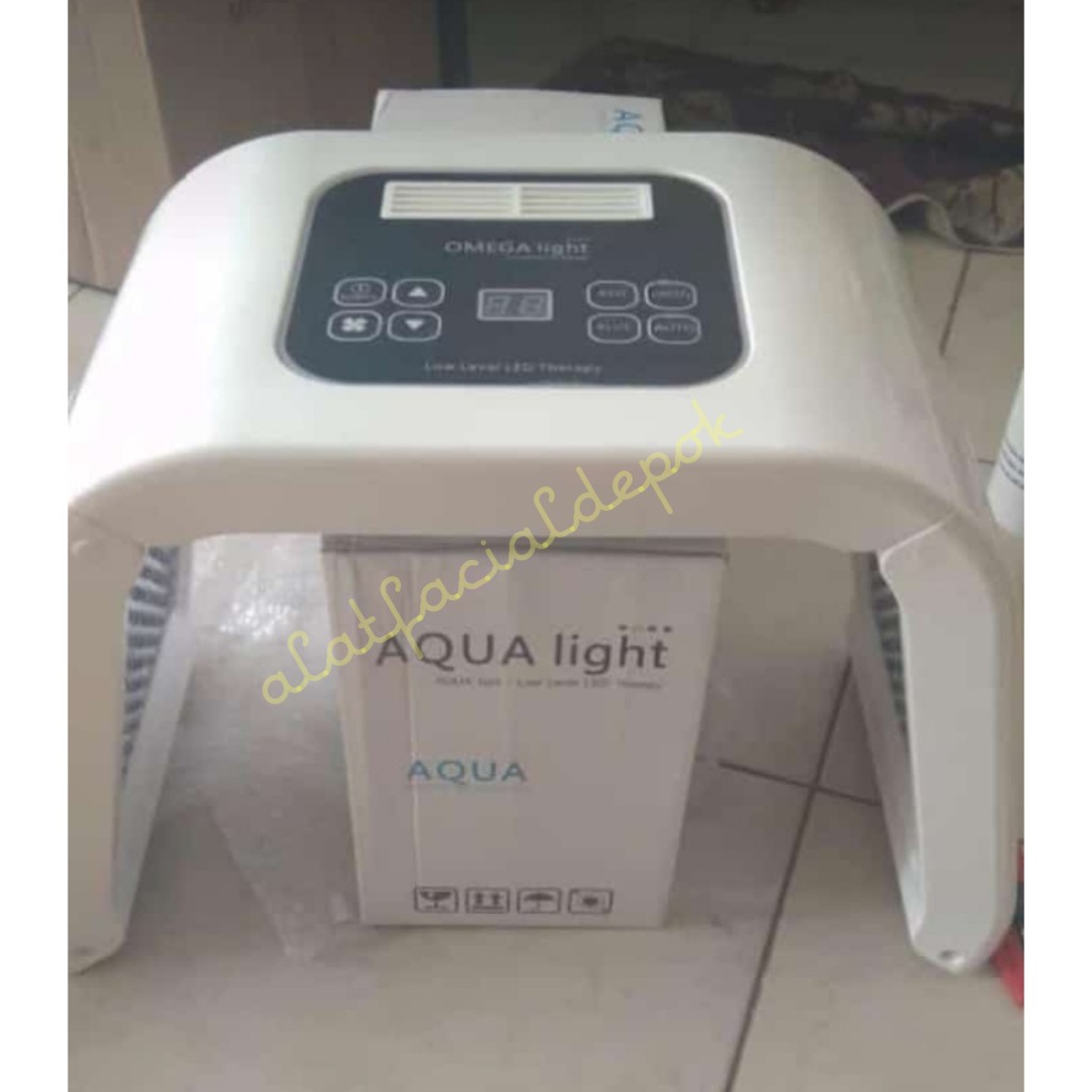 Jual Led PDT light omega aqua 7 warna sinar wajah topeng mask Indonesia ...