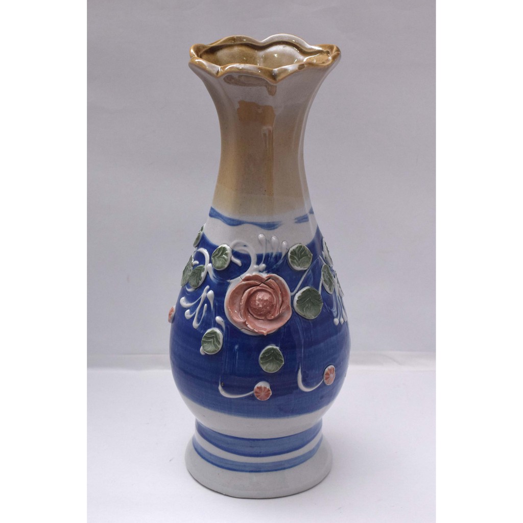 Jual Vas Keramik bunga Tinggi 20,5 cm Indonesia|Shopee Indonesia