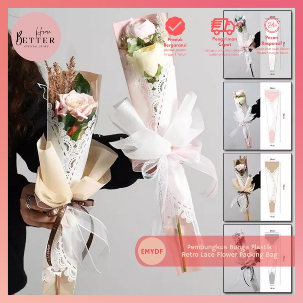 Jual Better Home - Wrapping Plastik Mini Bucket Bunga Packaging Bag ...