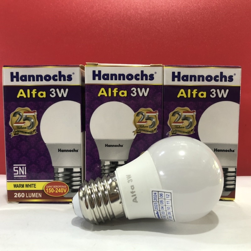Jual Lampu LED 3w Hannochs ALFA (warm white) | Shopee Indonesia
