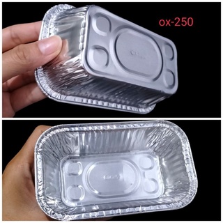 Jual Aluminium Tray Ox-250 wadah kotak aluminium foil (satuan) | Shopee Indonesia