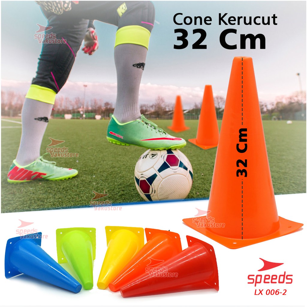 Cone Cones Kerucut Kecil Penanda Jalan Latihan Olahraga LX006-02 32Cm ...