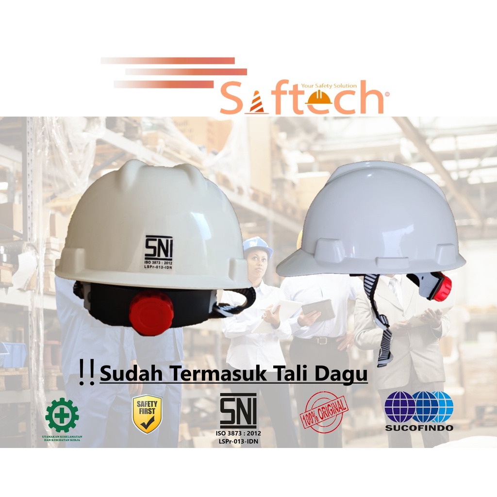 Jual HELM PROYEK SNI ISO SAFETY VGARD - PUTIH KUNING BIRU MERAH ORANGE ...