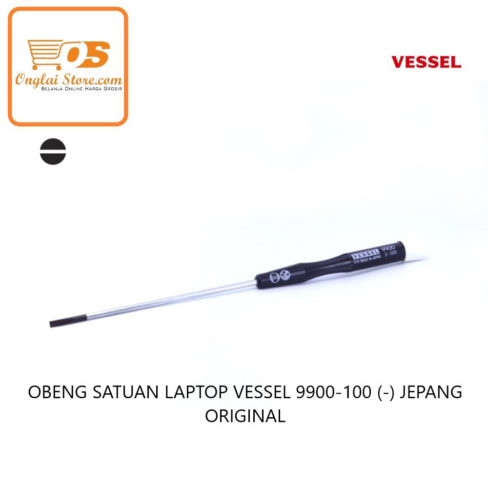 Jual OBENG SATUAN LAPTOP VESSEL 9900-100(-) JEPANG ORIGINAL | Shopee Indonesia