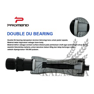 Jual Pedal Sepeda DU Bearing Promend PD R27 Aluminium Alloy Indonesia|Shopee Indonesia