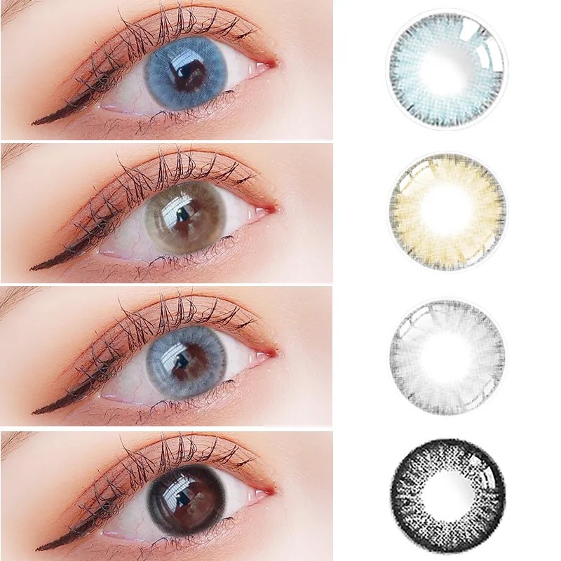 （COD）softlens Lensa kontak warna, diameter 14-14.5 MM, kadar air 38% ...